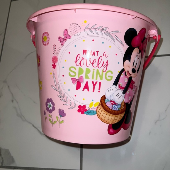 Disney | Holiday | Disney Minnie Mouse Easter Pink Plastic Bucket New ...